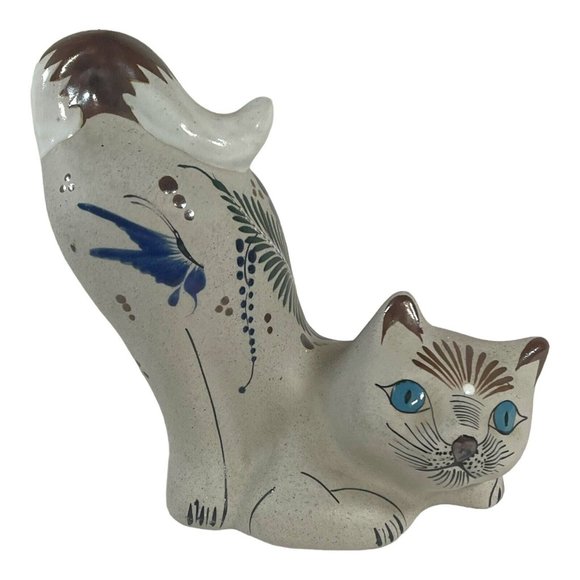 Reyna | Accents | Reyna Mexico Pottery Tonala Blue Eyed Kitty Folkart ...